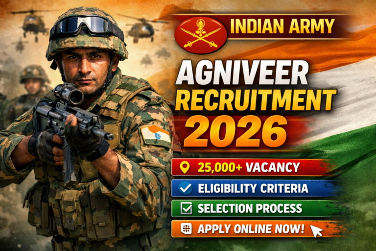 Indian Army Agniveer Recruitment 2026 – 25,000+ Vacancy, Eligibility ...